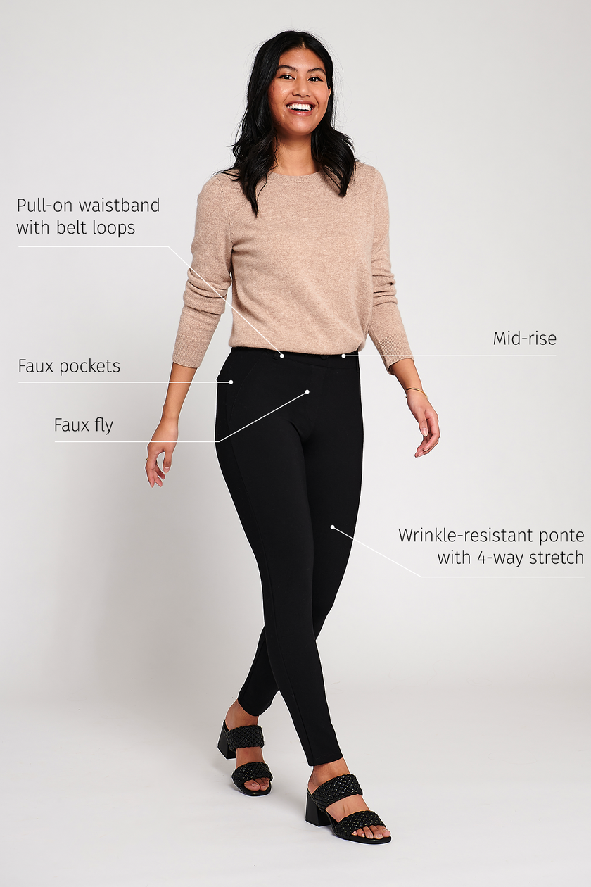 Classic DPYP™ Dress Pant Yoga Pant | Skinny (Black) – Betabrand
