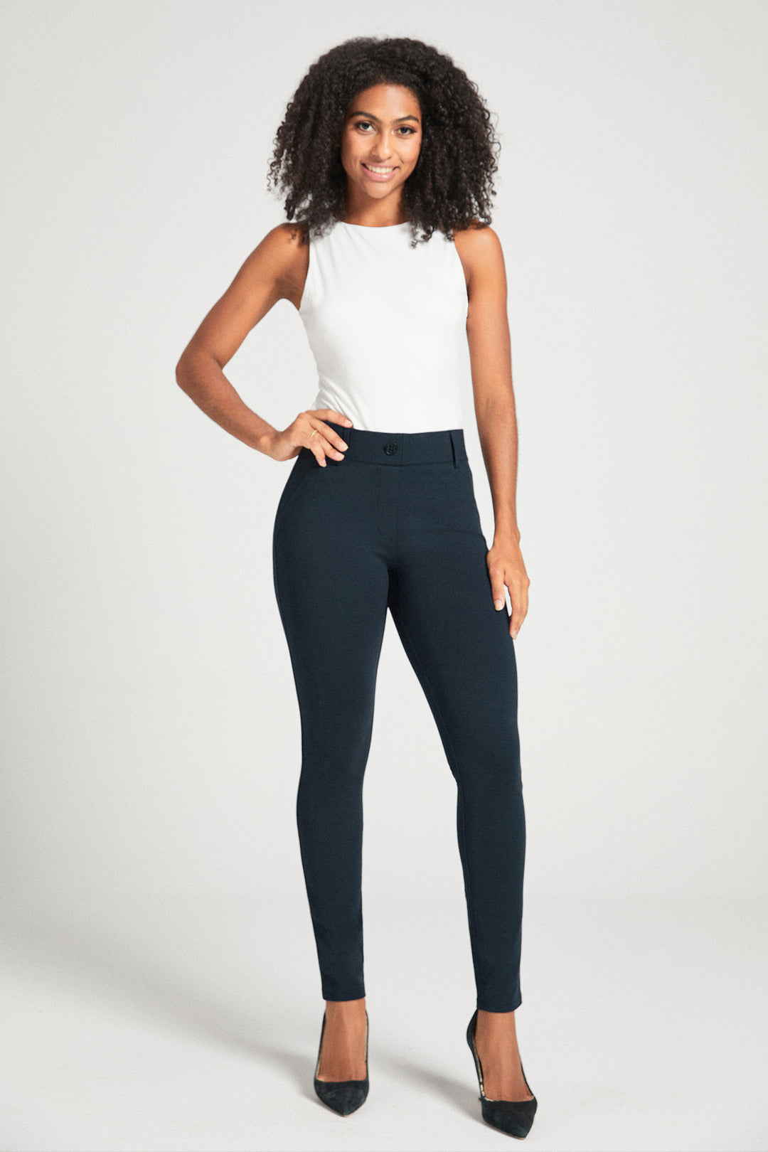 Classic DPYP™ Dress Pant Yoga Pant | Skinny (Navy) – Betabrand