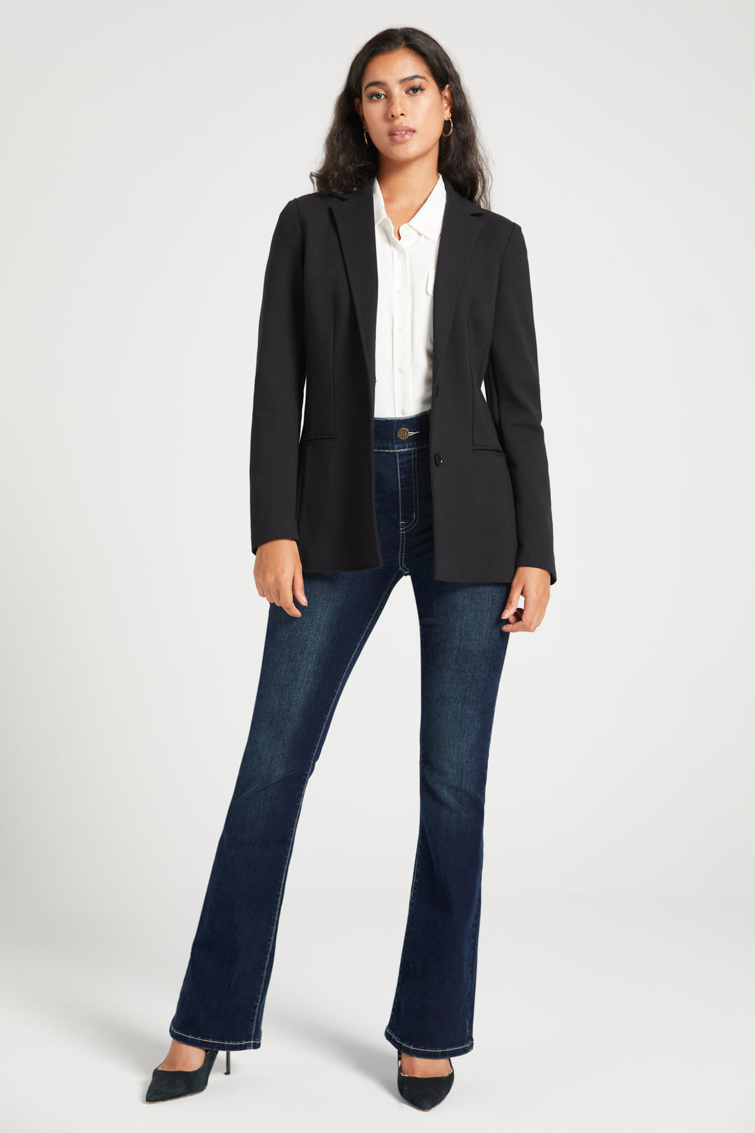 Classic Stretch Ponte Blazer | Machine Washable Women’s Work Blazer ...