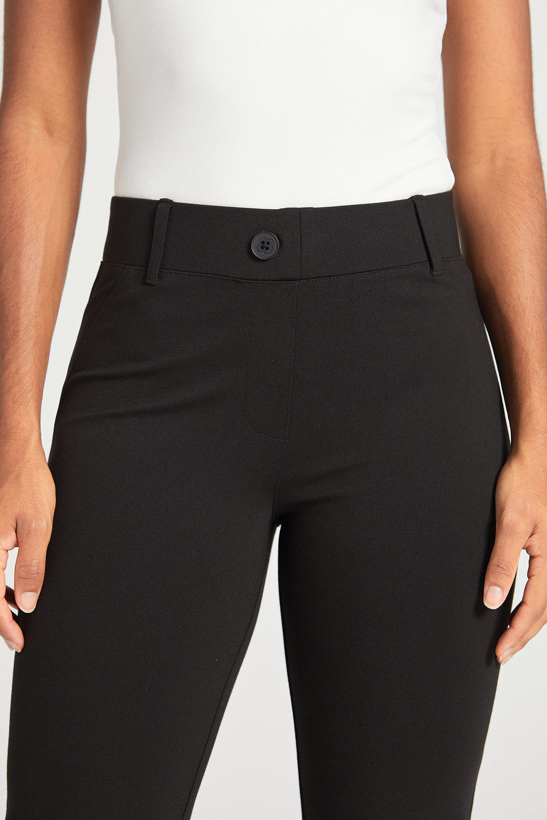 Two-Pocket DPYP™ Dress Pant Yoga Pant | Straight (Black) – Betabrand