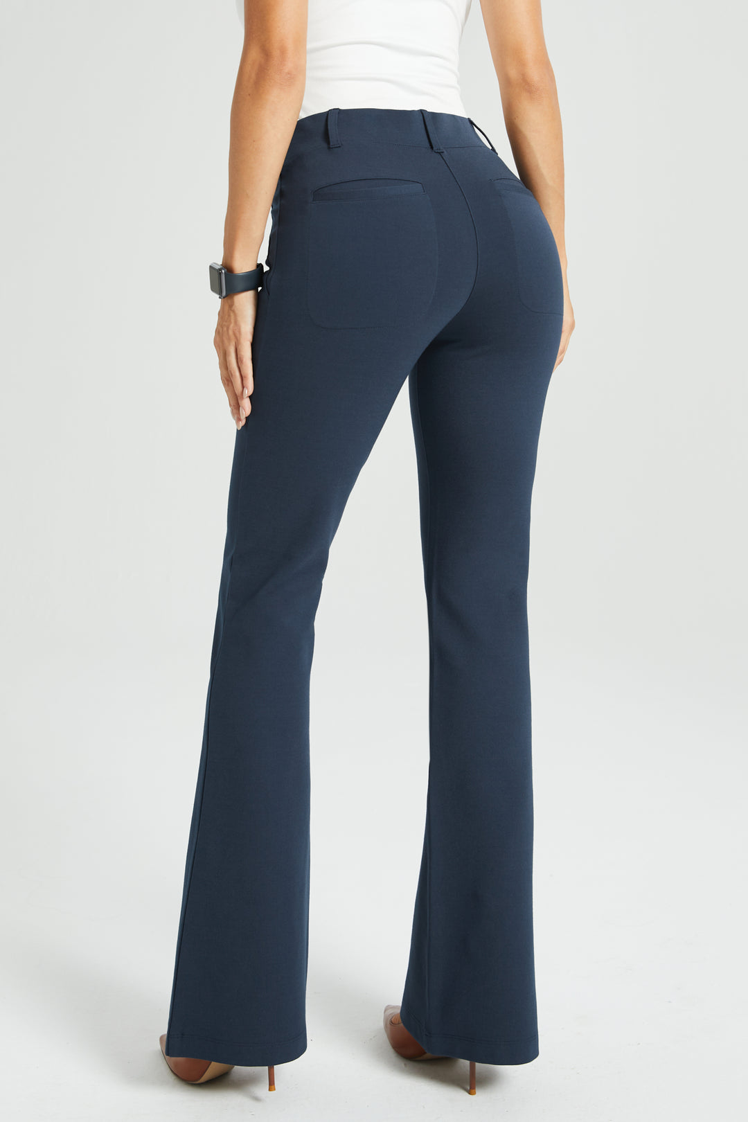 Two-Pocket DPYP™ Dress Pant Yoga Pant | Bootcut (Navy) – Betabrand