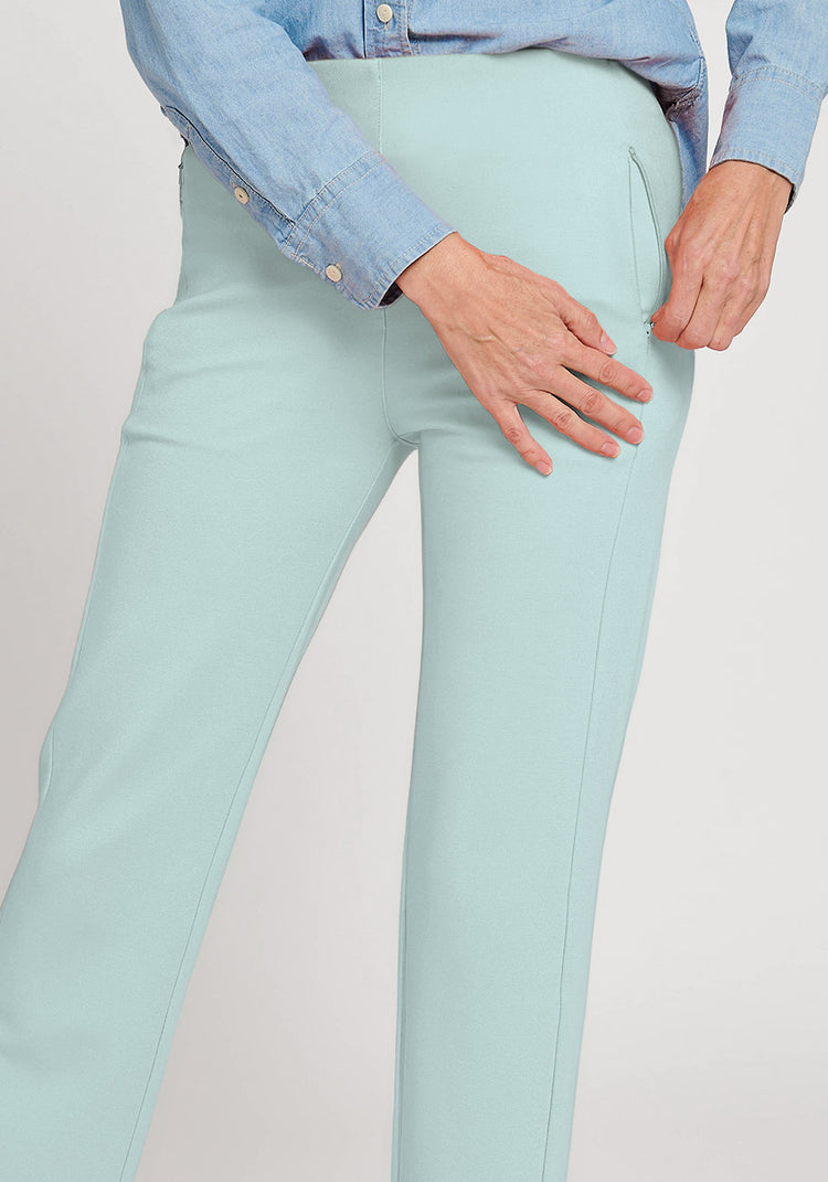 Monroe Crop Trouser | Straight (Muted Mint) | Betabrand