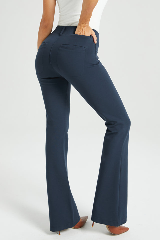 7-Pocket DPYP™ Dress Pant Yoga Pant | Bootcut (Navy) – Betabrand