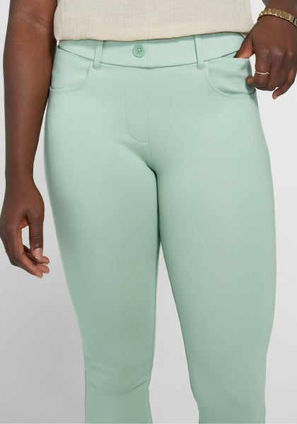 7-Pocket Dress Pant Yoga Pant | Skinny (Muted Mint) | Betabrand